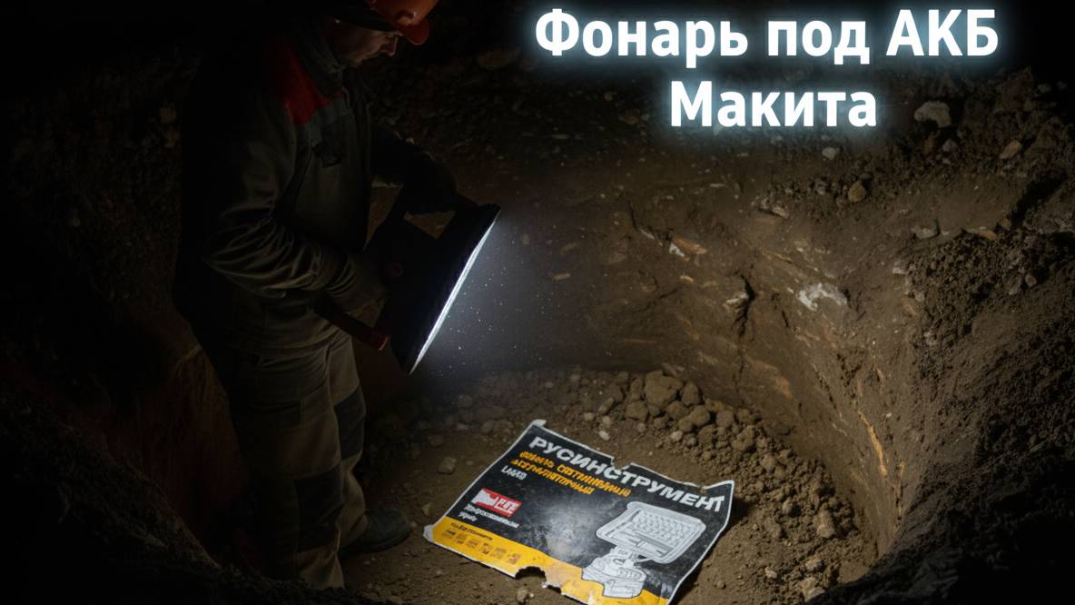 Фонарь аккумуляторный под АКБ Макита LXT 18v 0125 от Русинструмент.