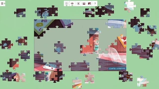 Собираем пазл по сказке "Алиса в стране чудес"