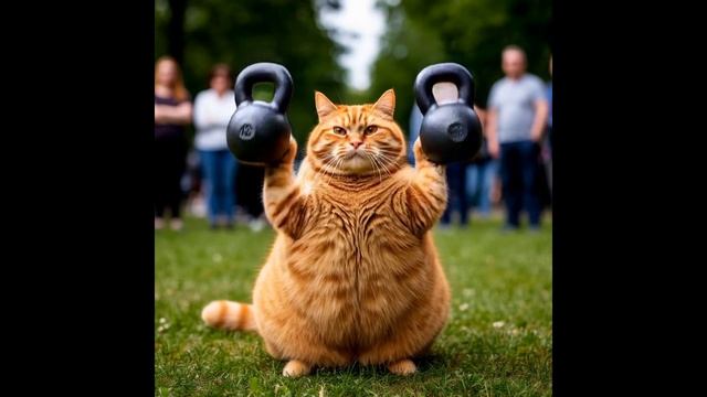 Знаменитый рыжий кот решил похудеть и вот, что вышло