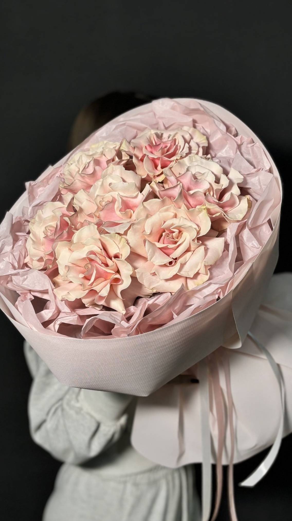 Монобукет из 7 французских роз / арт.3507