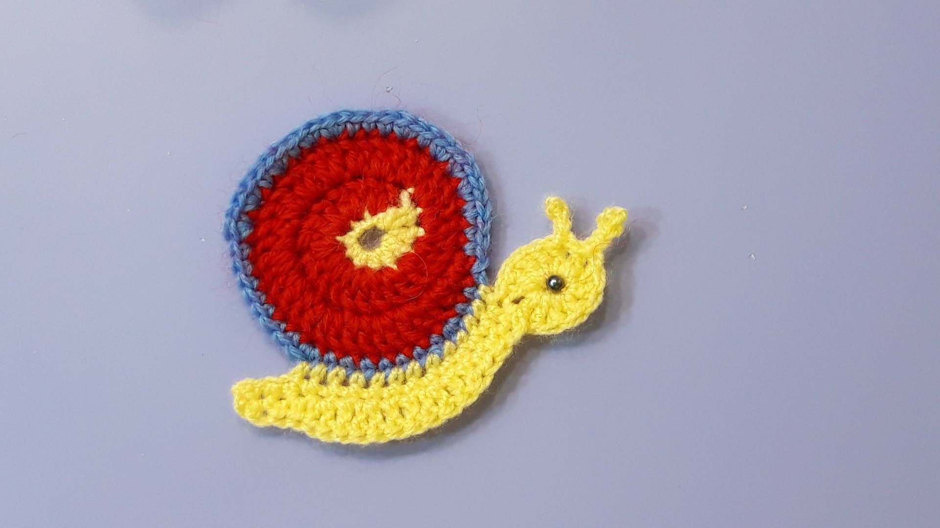 Улитка для ёлки .Аппликация крючком .Игрушка к новому году .