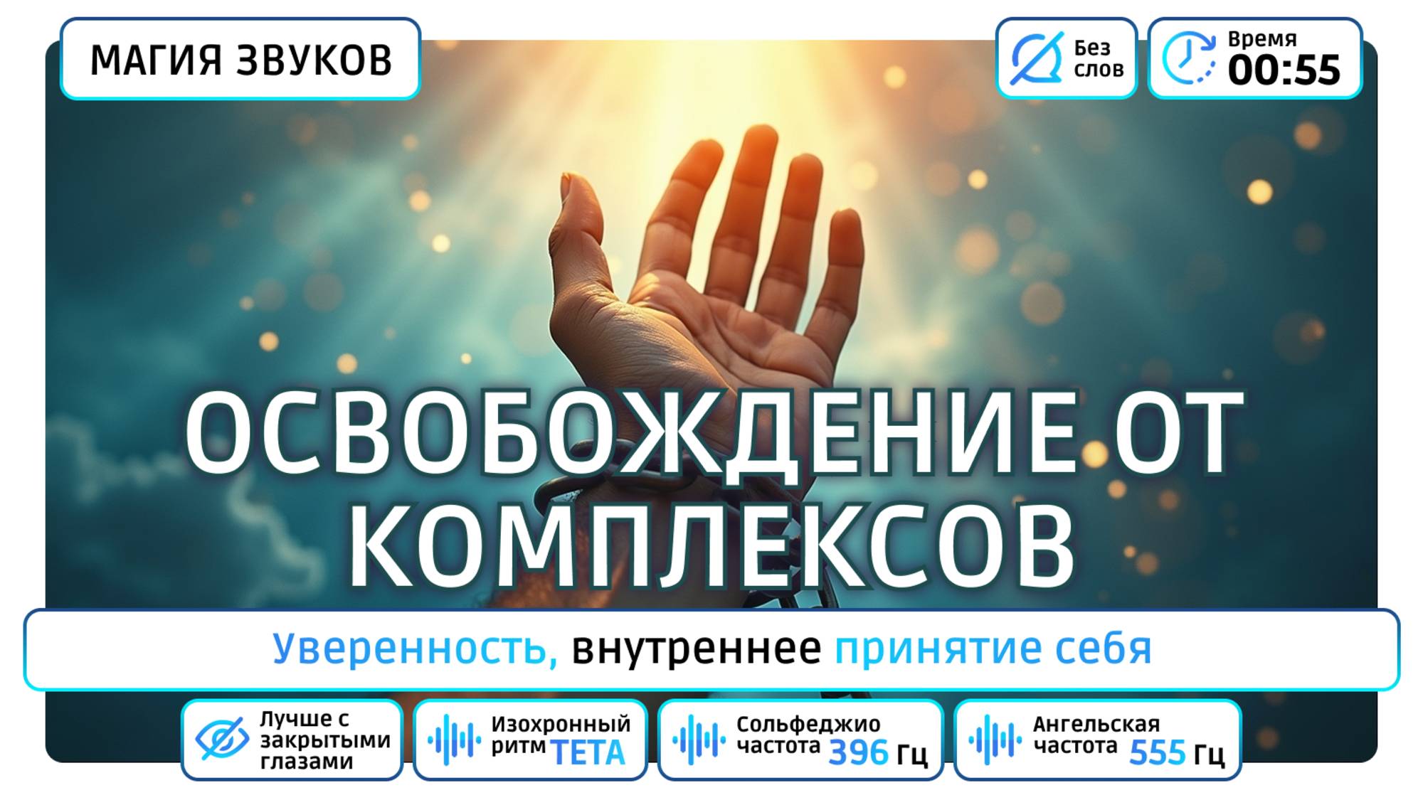 Освобождение от комплексов 🌿 | 396 Гц + Тета-Волны | Музыка внутренней силы
