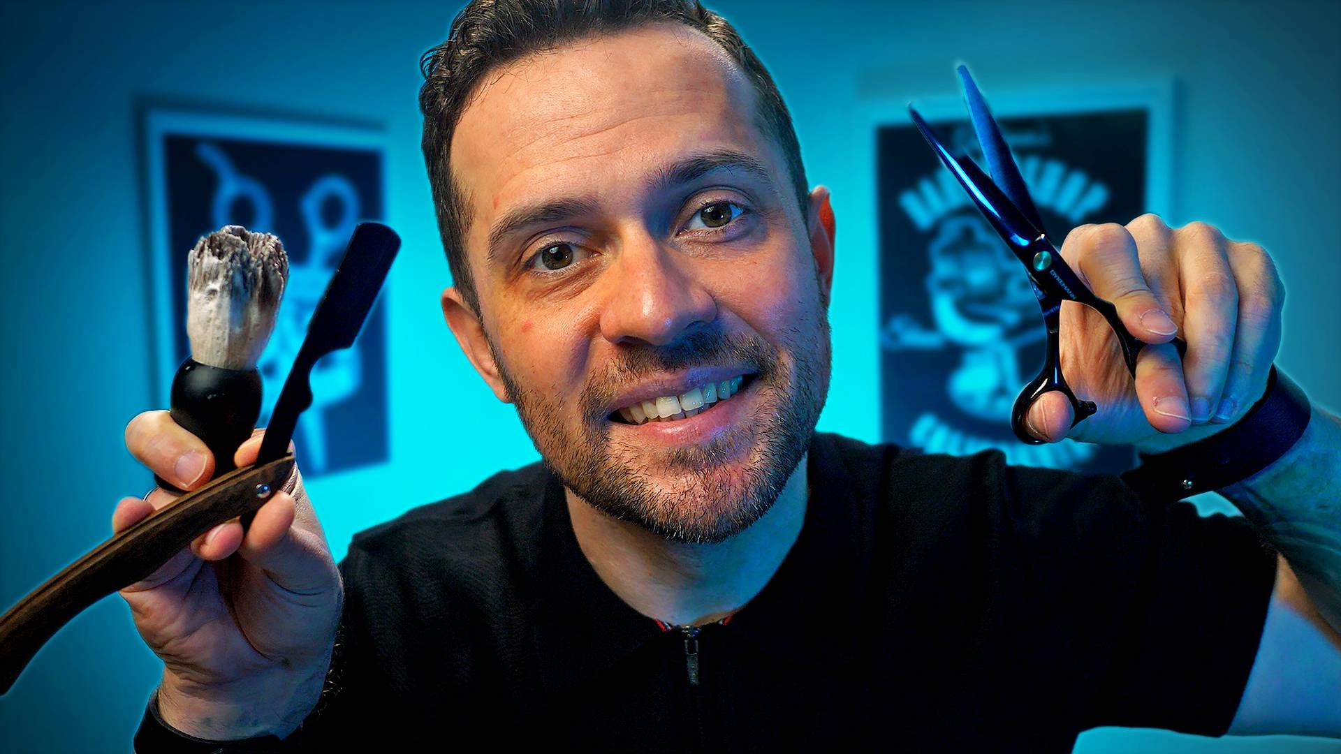 АСМР БАРБЕРШОП: Приятное Бритье Бороды и Расслабляющий Массаж Ушей и Головы