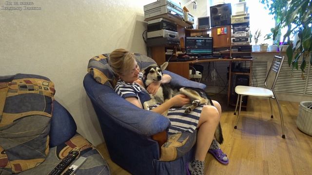 Бася-Рита на ручках у Люды. 23.08.2025.