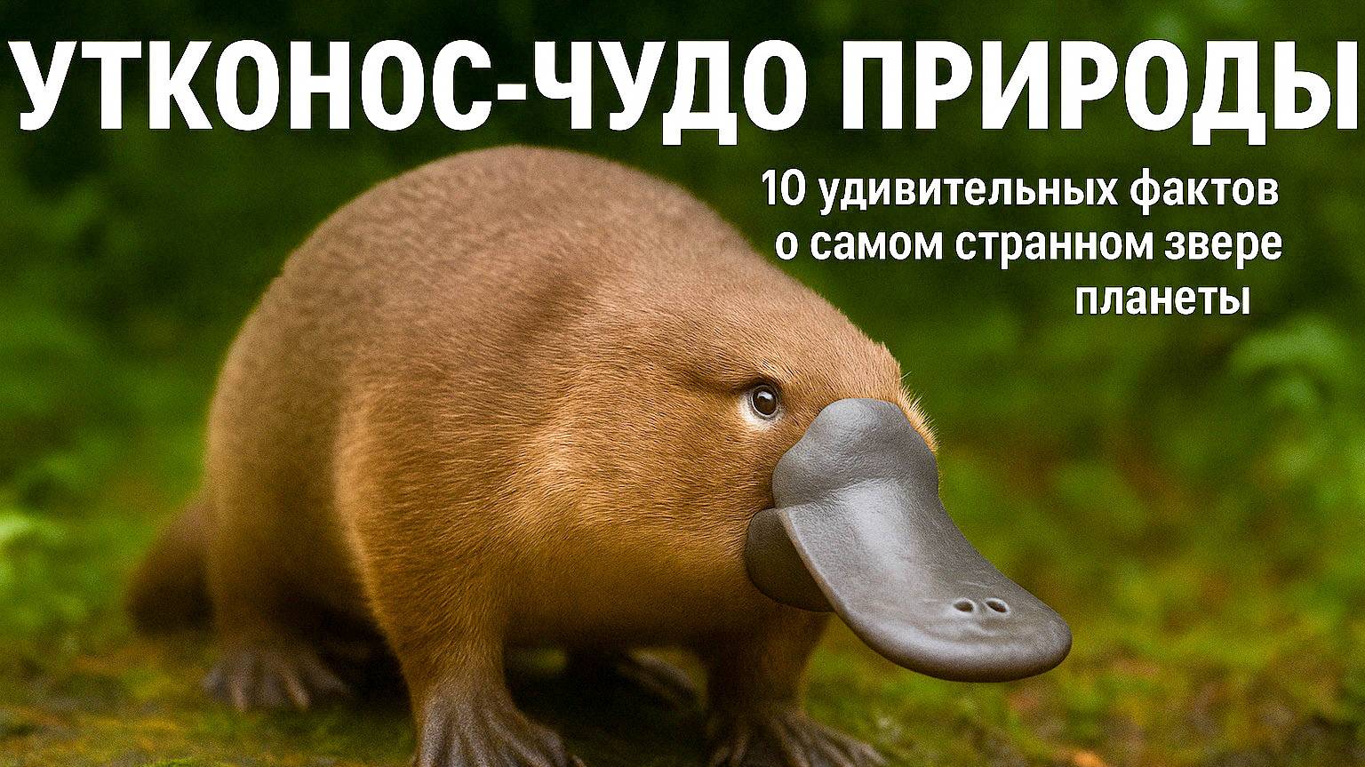 Утконос - чудо природы (10 удивительных фактов о самом странном звере планеты)