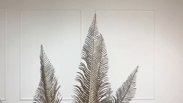 Декоративная ветка ПЬЮМА ДИ ПЛАТИНО, 98 см, 1101381