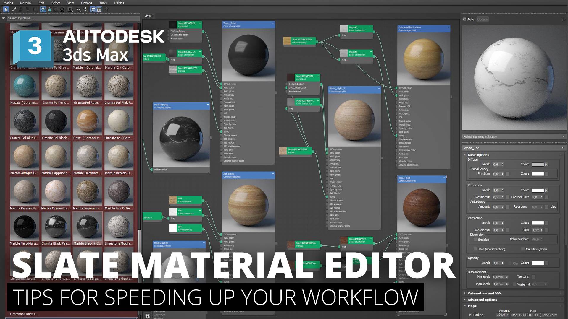 Slate Material Editor в 3Ds Max | Советы и рекомендации