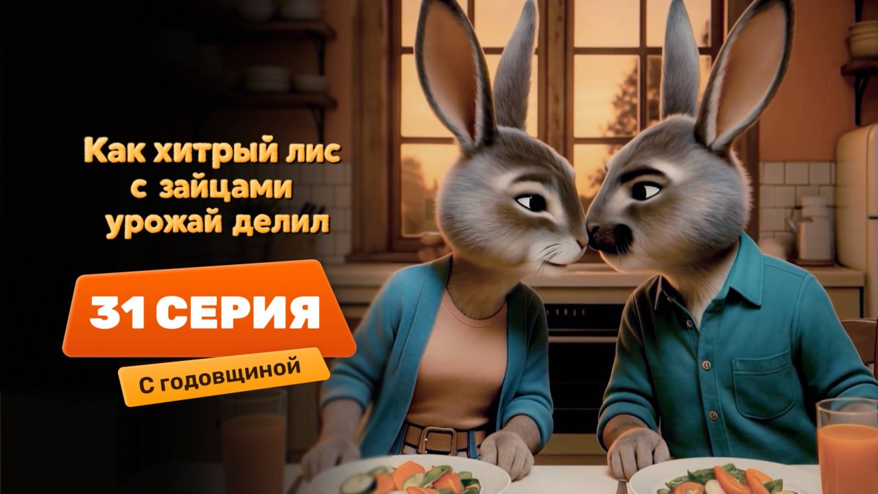 Серия 31 – С годовщиной | Как хитрый лис с зайцами урожай делил