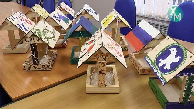 Участники фестиваля работающей молодежи изготовили кормушки для обитателей «Самаровского чугаса»