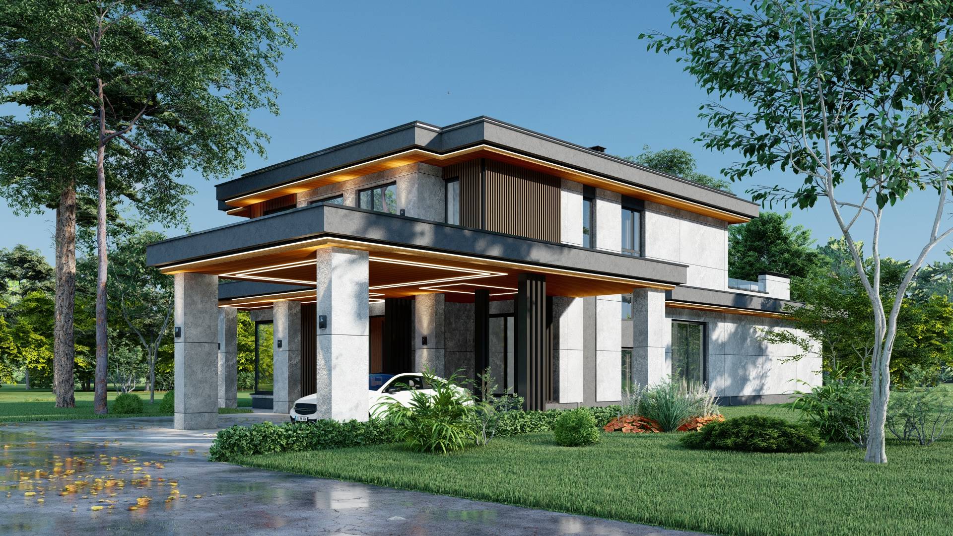 Проект дома с цокольным этажом