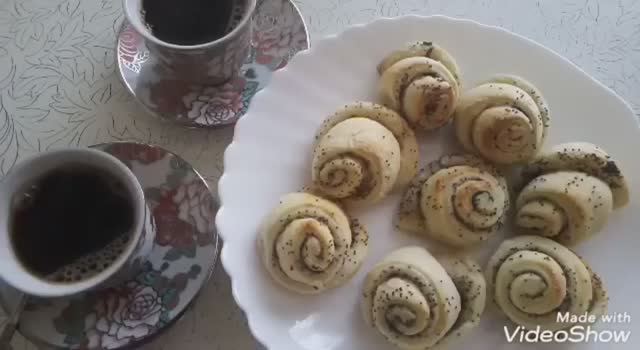 Маковые розочки и трубочки. Просто и очень вкусно