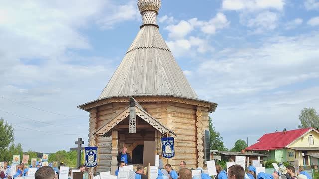 Иверский храм в дер. Пахурово. Крестный ход "Пояс Богородицы"-2025