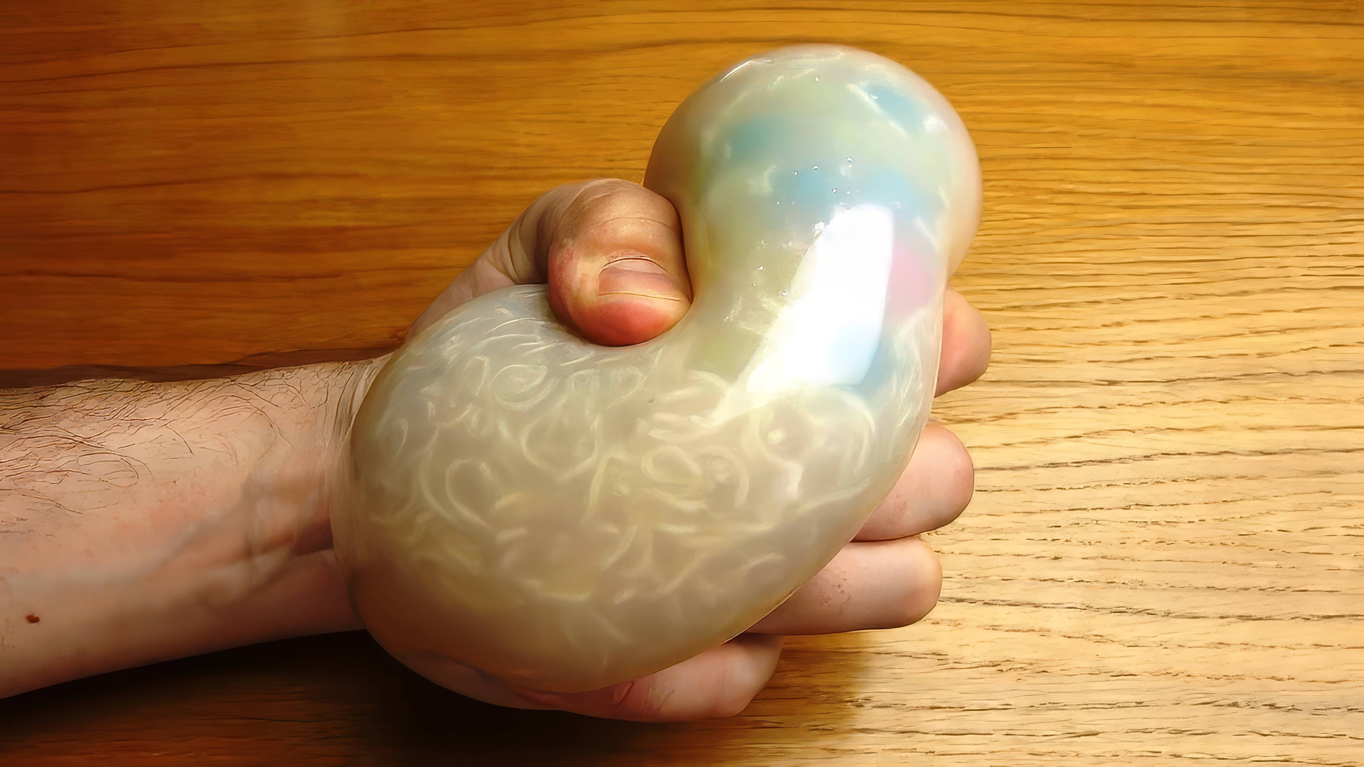 Шарик антистресс из меда, лапши и орбиз!