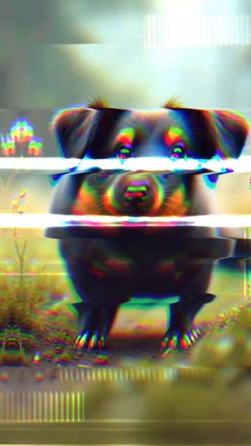 Голодный щеночек