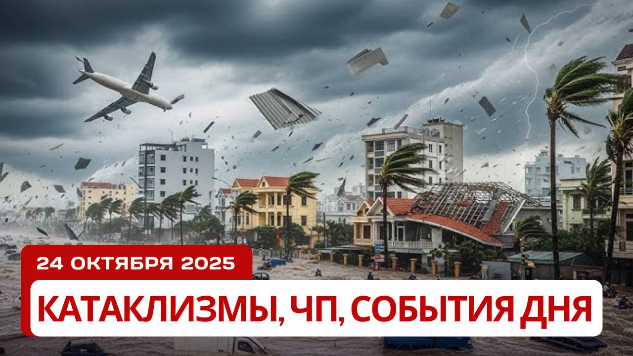 Новости Сегодня 24.10.2025 -  Катаклизмы сегодня, ЧП, События Дня | Китай Индия Россия США Европа