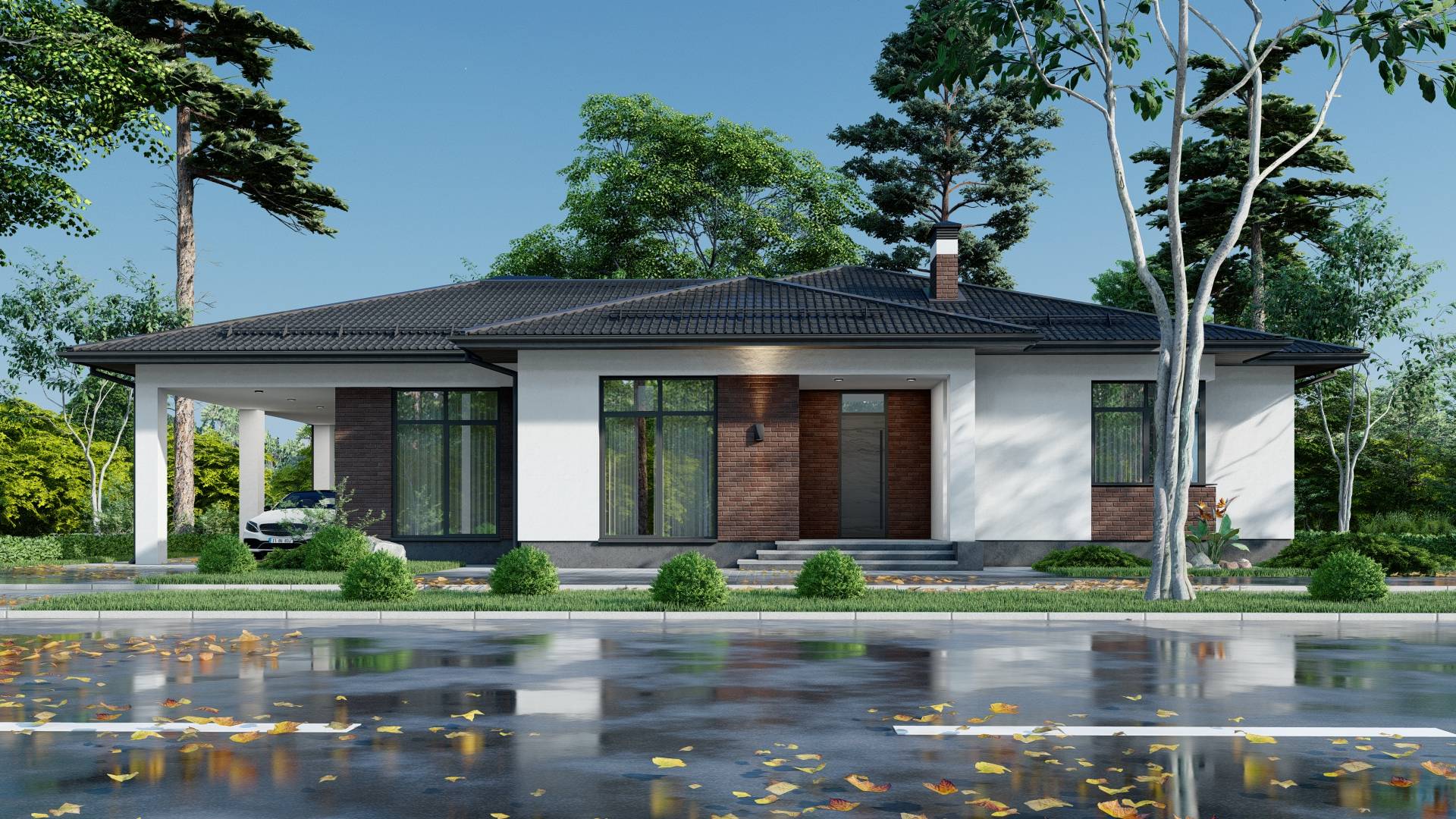 Проект одноэтажного коттеджа