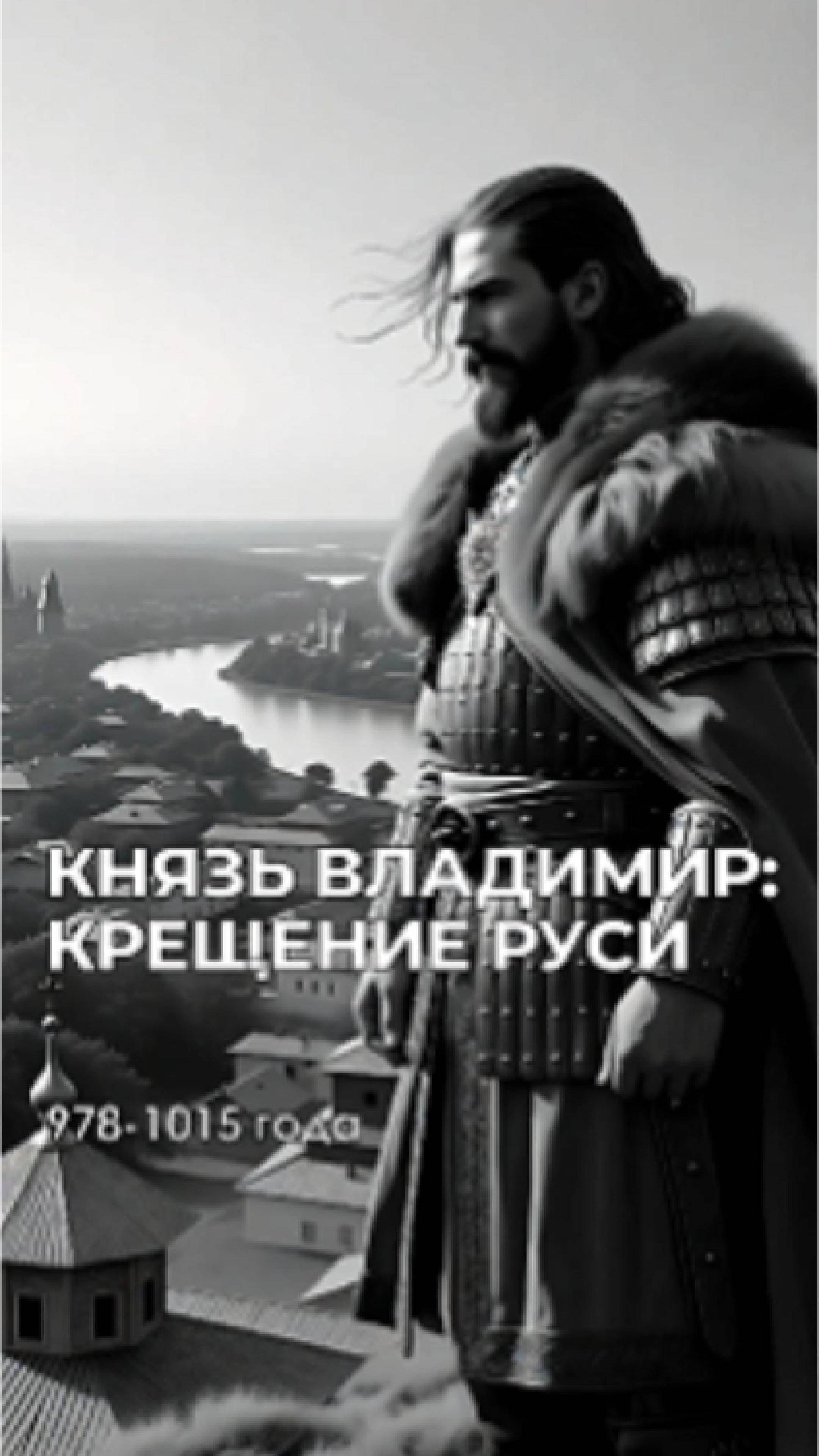 Князь Владимир: крещение Руси! #history #shortvideo #история #shorts