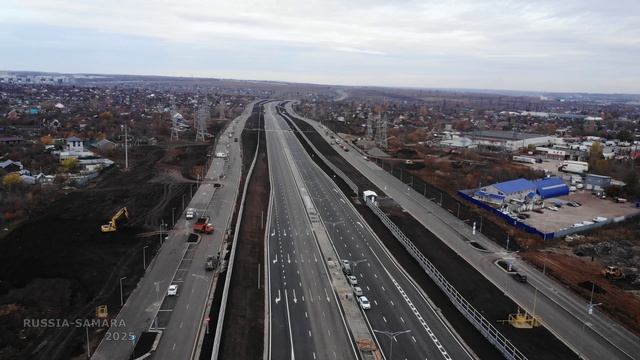 Строительство автомагистрали Центральная - пересечение с Ракитовским шоссе / город Самара / Russia