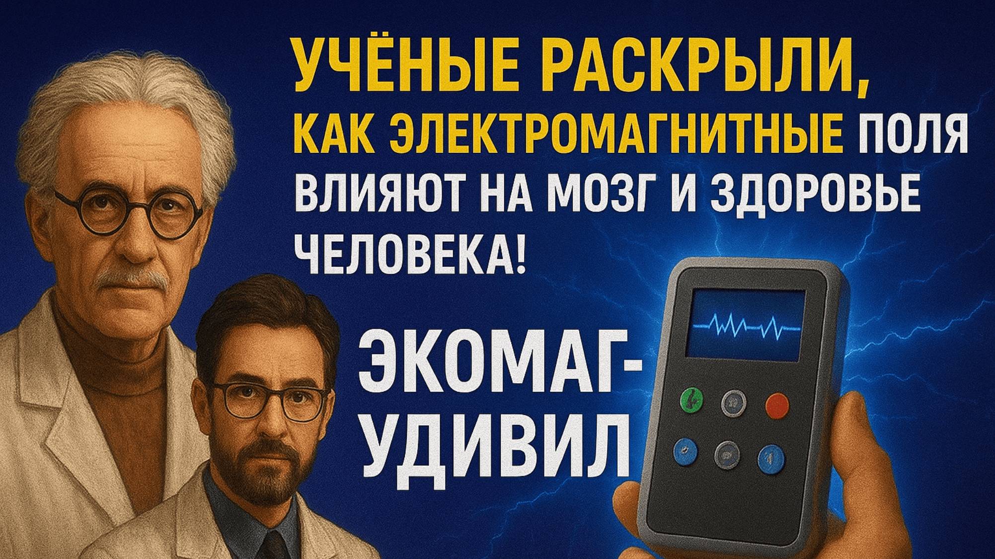 Учёные раскрыли, как электромагнитные поля влияют на мозг и здоровье человека ! ЭКОМАГ-3 удивил !