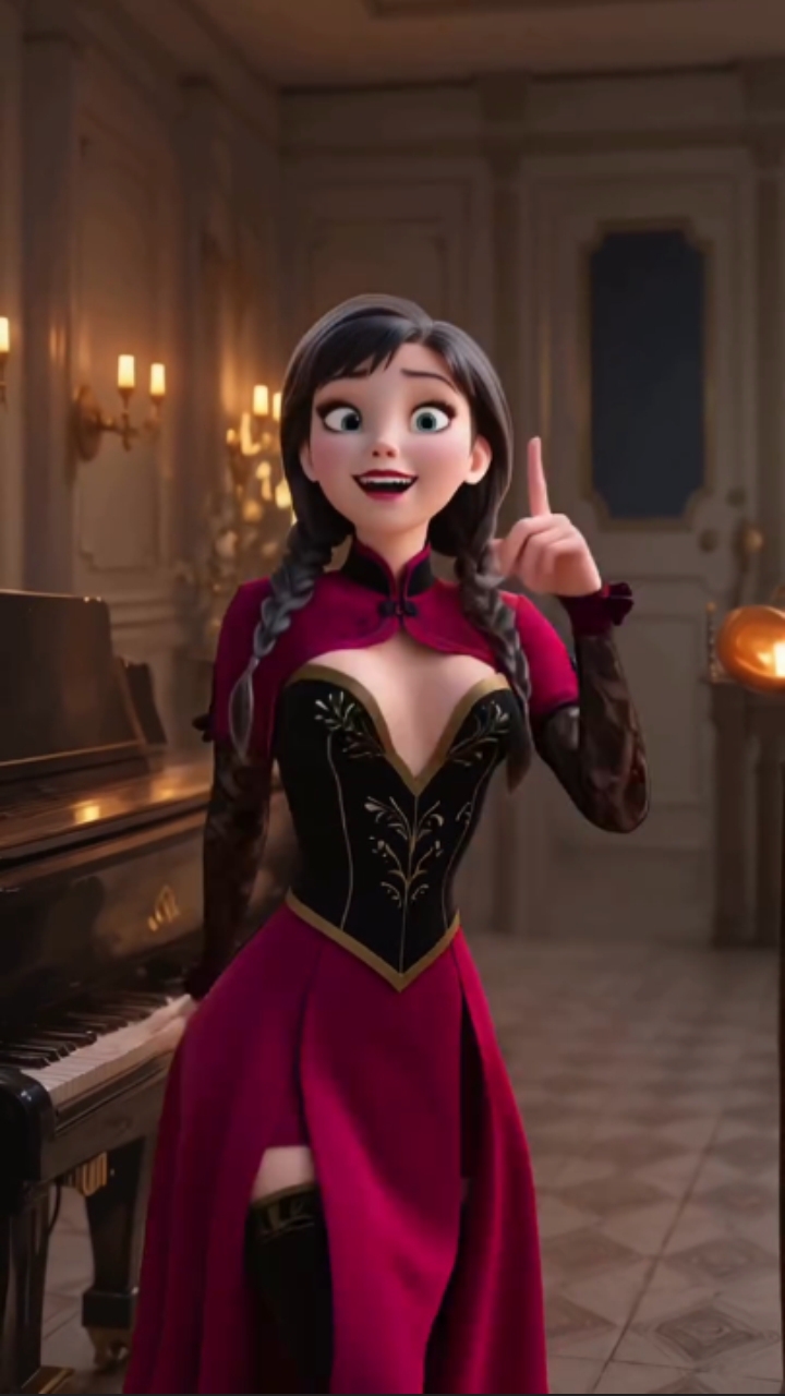 Уэнсдей мультяшный танец нейросеть (Наша версия клипа 2025)