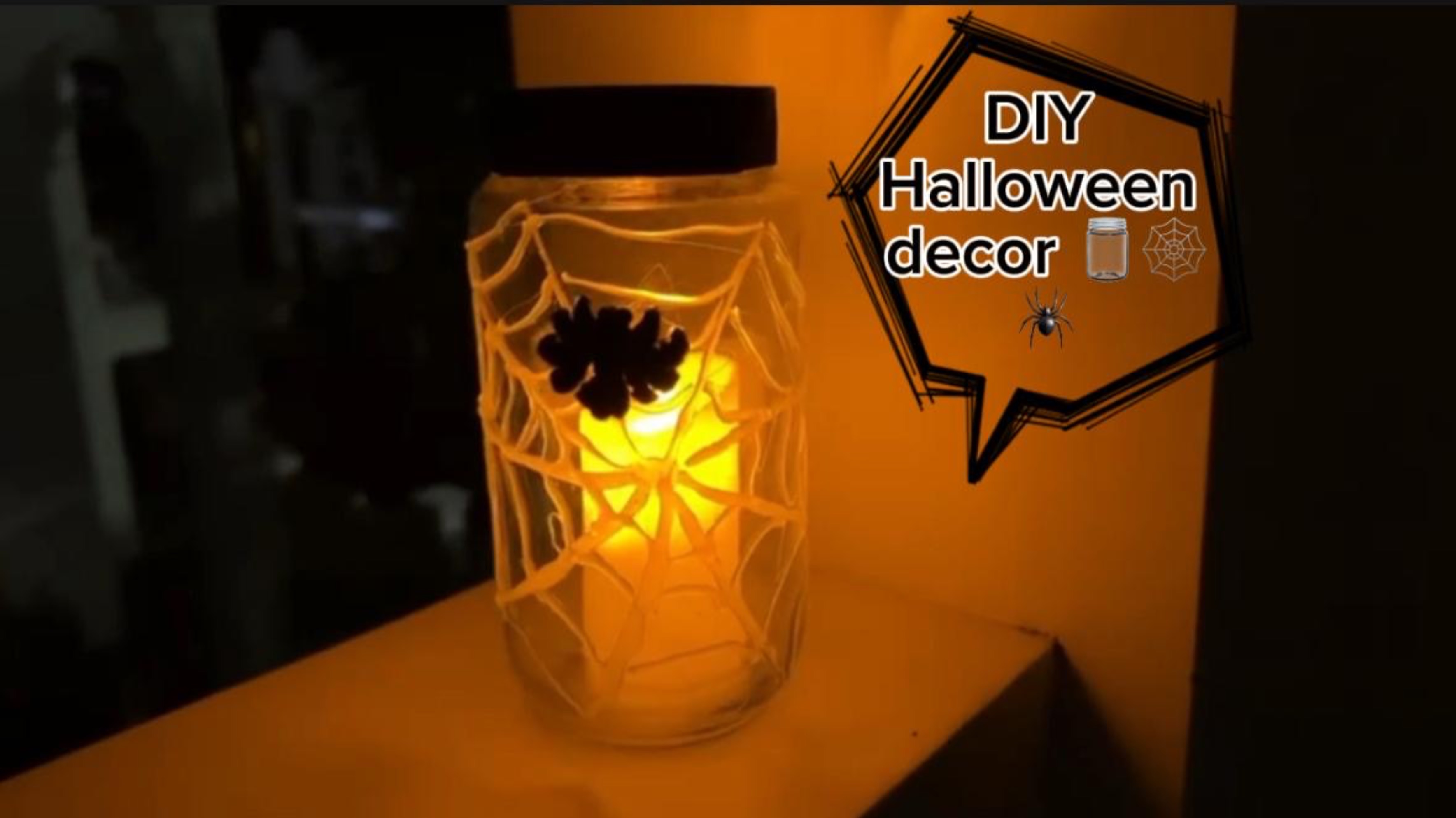Своими руками декор на Хэллоуин 🫙🕸️🕷️