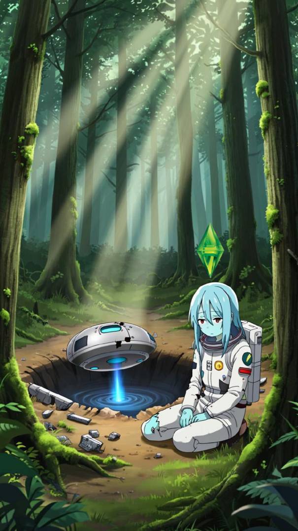 Элитариум 16. У разбитого  космолёта