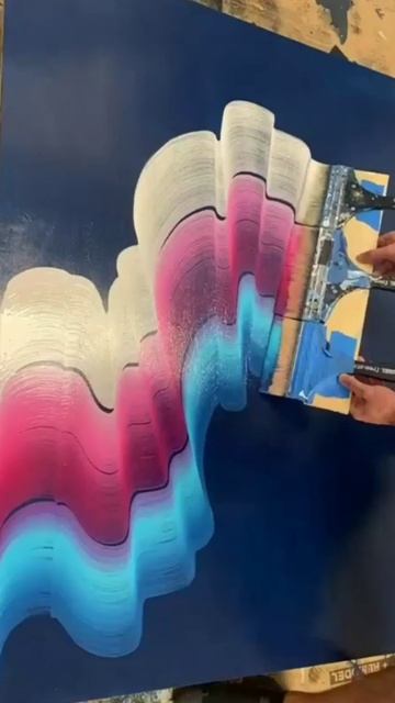 Техника Три кисти для картин и для стен