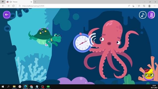 Урок #5. Начали изучение слов с двумя слогами. Чтение по слогам. Учим слоги на Учи Ру