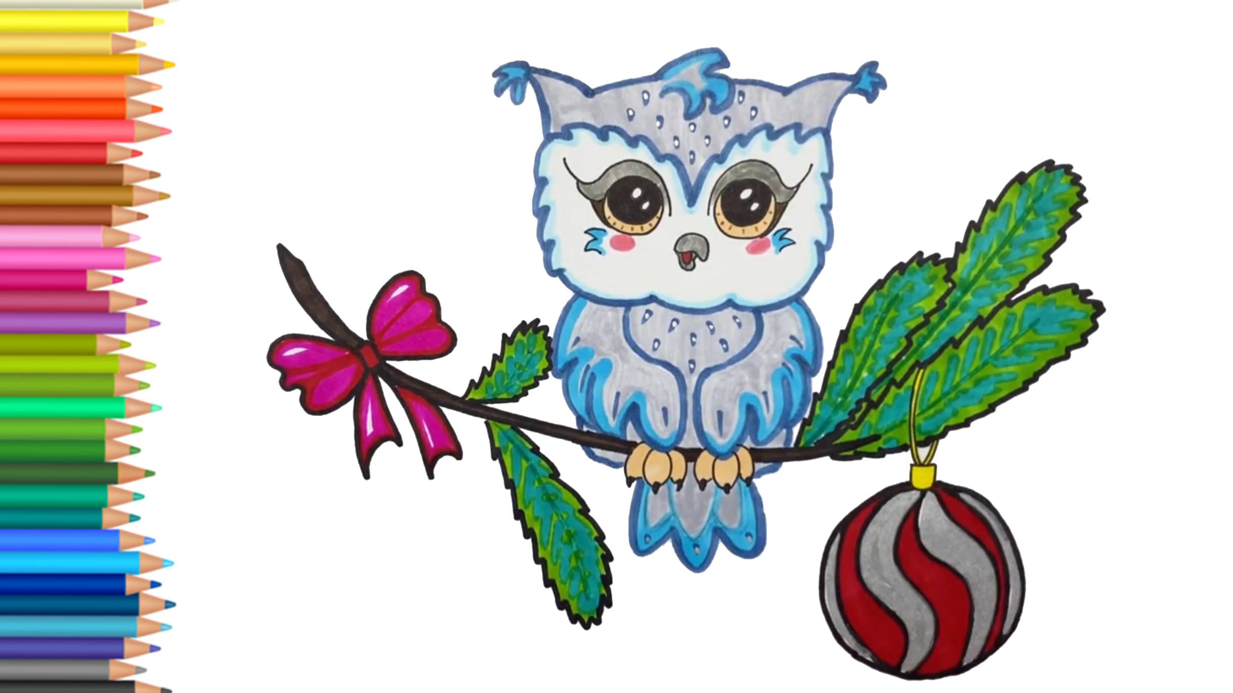 Как нарисовать Сову/Простой рисунок🦉