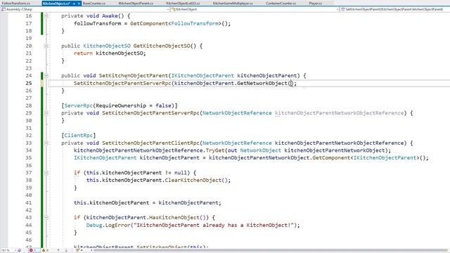 Sync_Kitchen_Object_Parent Learn Unity Multiplayer (FREE Complete Course, Netcode for Game Objects)