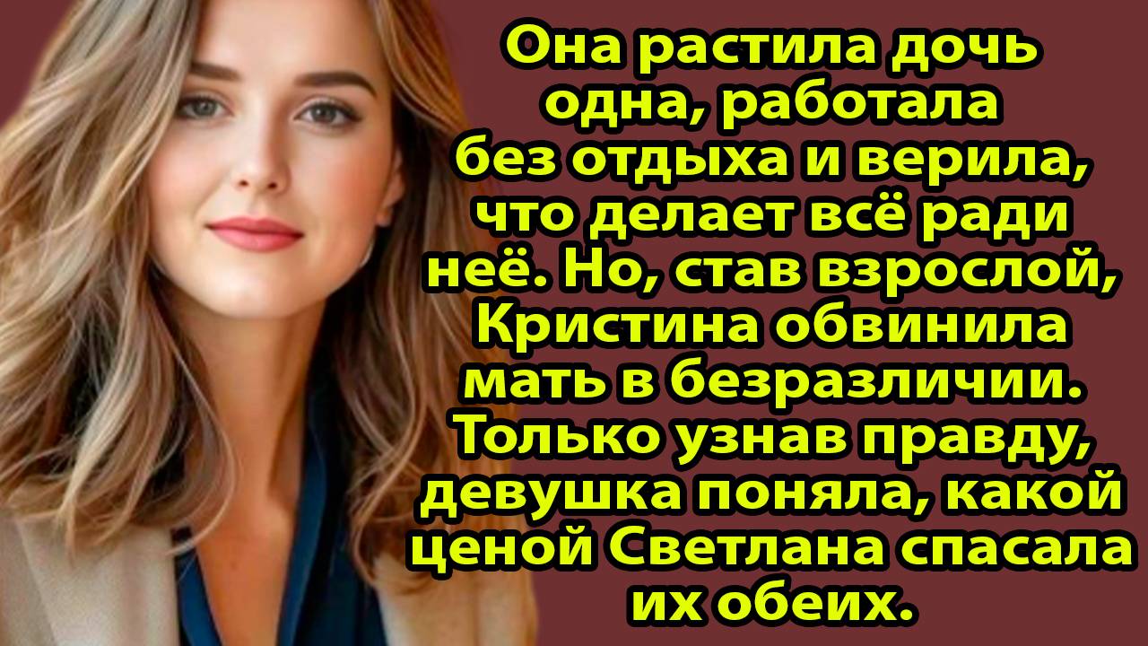«Ты мне ничего не дала!» — сказала дочь. А я вспомнила, как не спала ночами ради её будущего