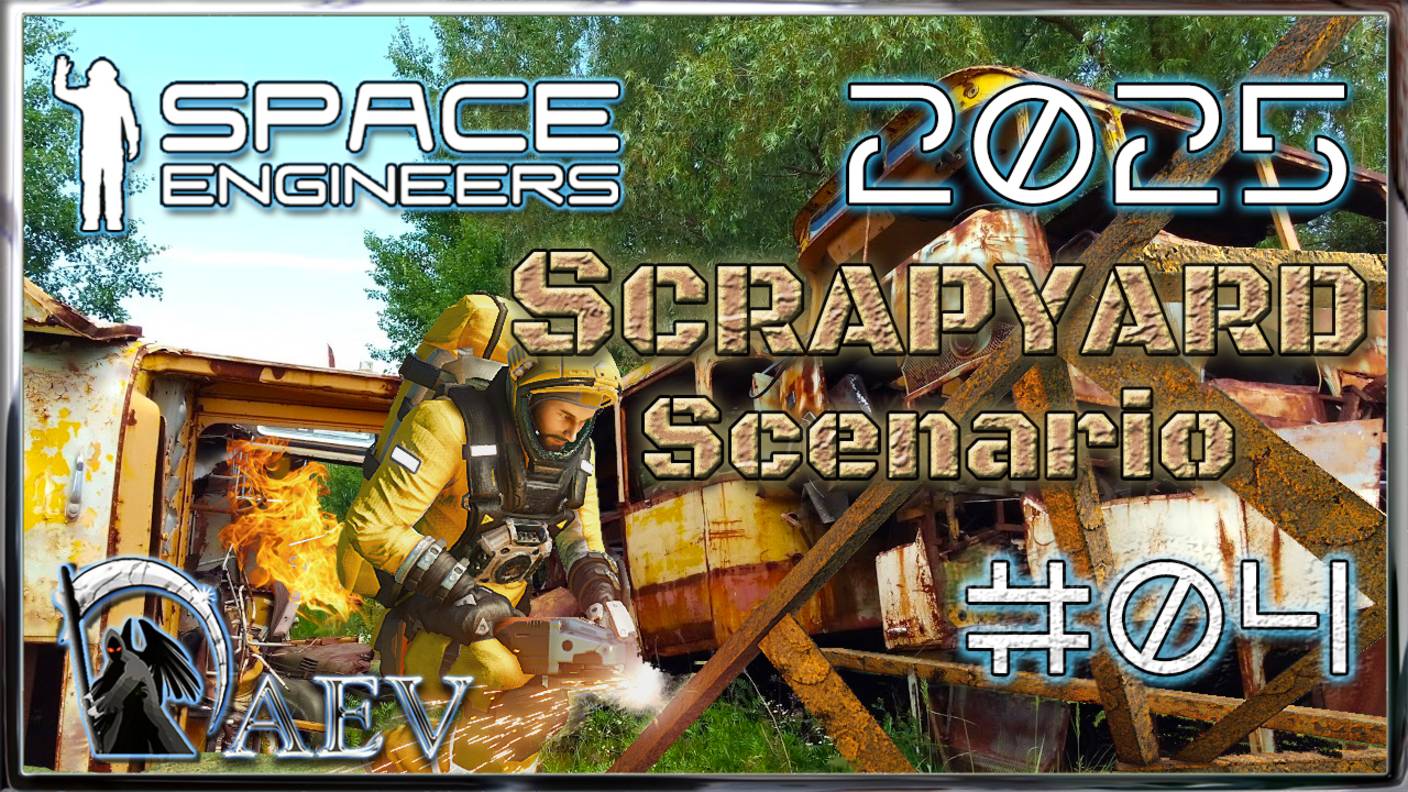 Space Engineers🪐 №04  Scrapyard 2025 🚧Сценарий Свалка! Халяваааа🤑