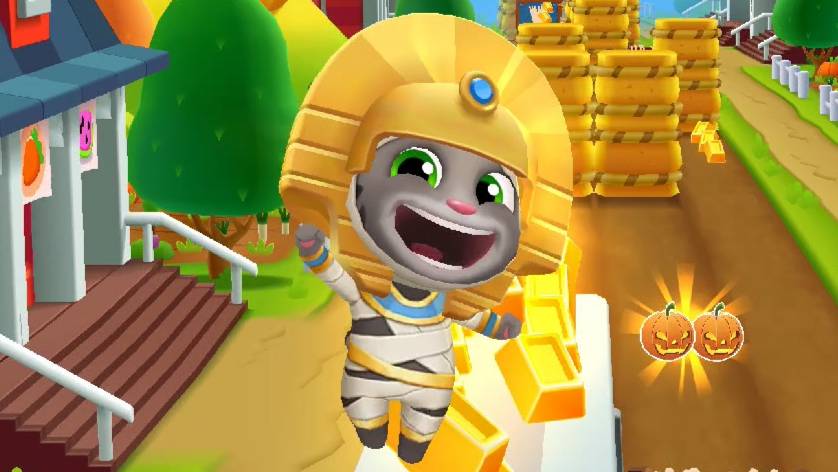 Мультики Бегалки Том Мумия Том за золотом Talking Tom Gold Run