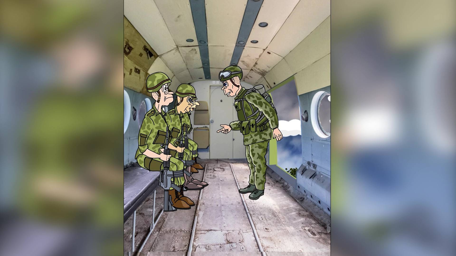 Анекдот про десантирование из вертолета