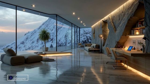 Deep Focus Chillout Music ｜ Snowy Mountain Retreat & Instrumental Productivity Flow