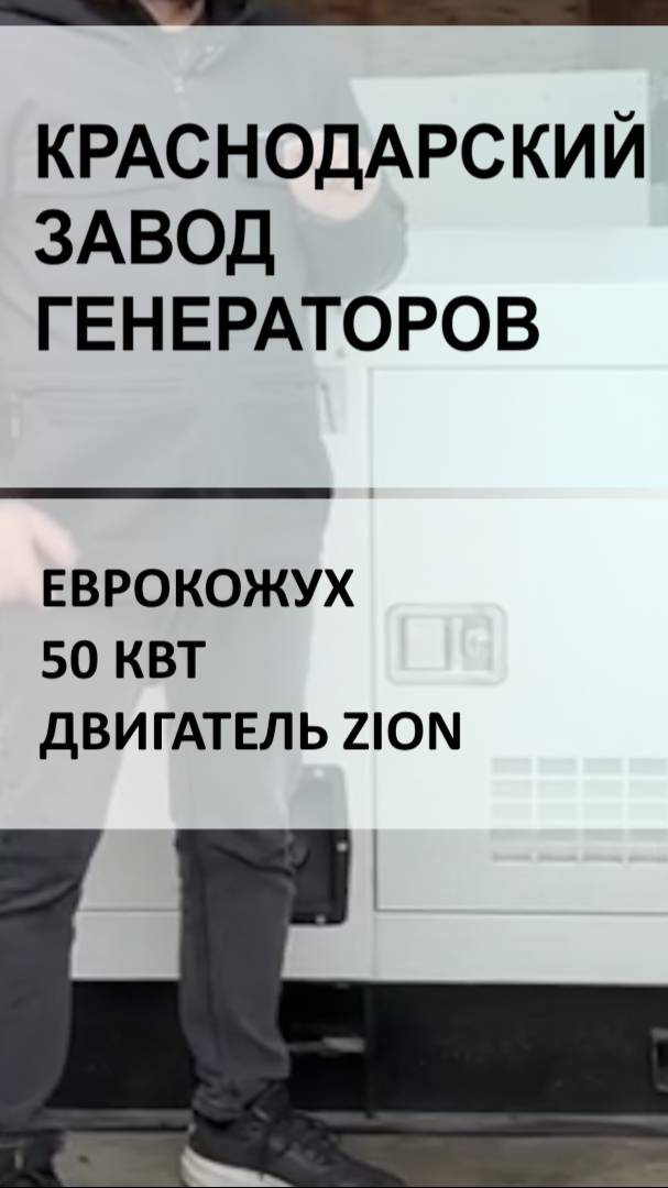 Дизельный генератор 50 кВт на двигателе ZION в еврокожухе обзор #технозион #генератор #обзор