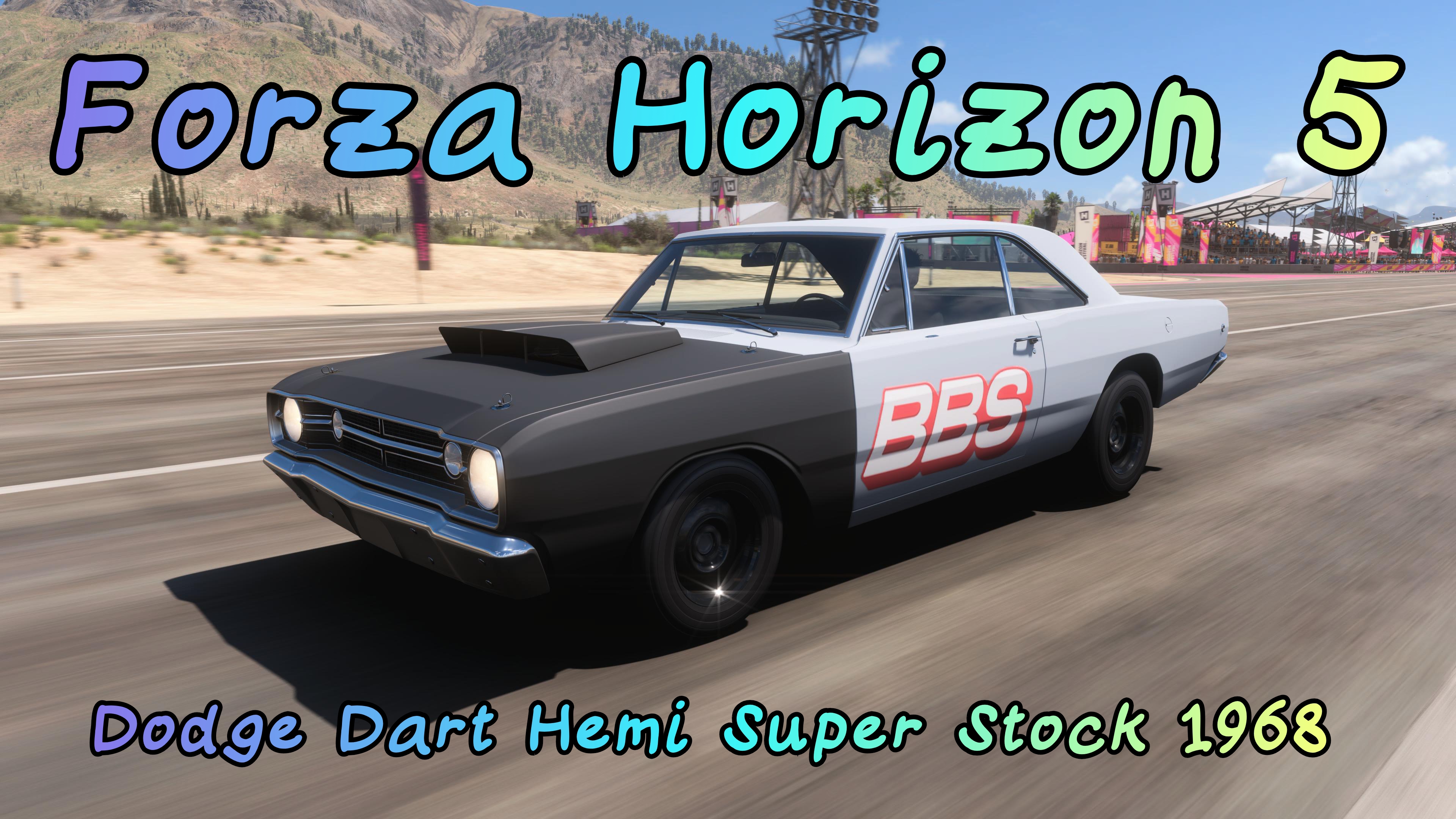 Dodge Dart Hemi Super Stock 1968 — мускулистый американец бросает вызов горизонтам в Forza Horizon 5