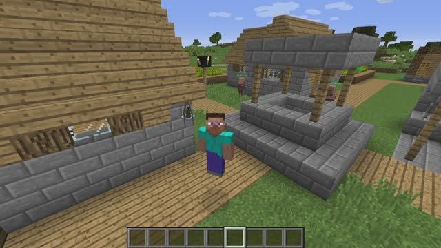 Как зделать ДЕРЕВЕНСКИЙ ГАРАЖ В Майнкрафт За 10 МИНУТ |D1masA579