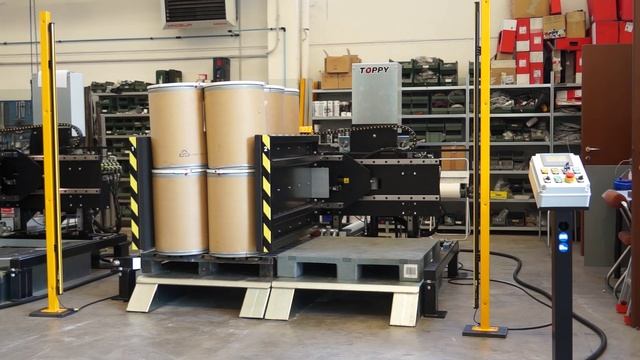 Инвертор паллет TOPPY - Side Mover Fixed - Wooden Drums