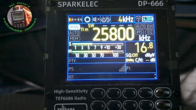 25.10.2025 07:45UTC, [11m], World Music Radio, Дания, 25800кГц, проверка прохождения