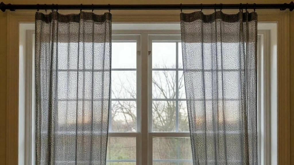 Вешаем светоотражающую рулонную штору на стену перед окном.