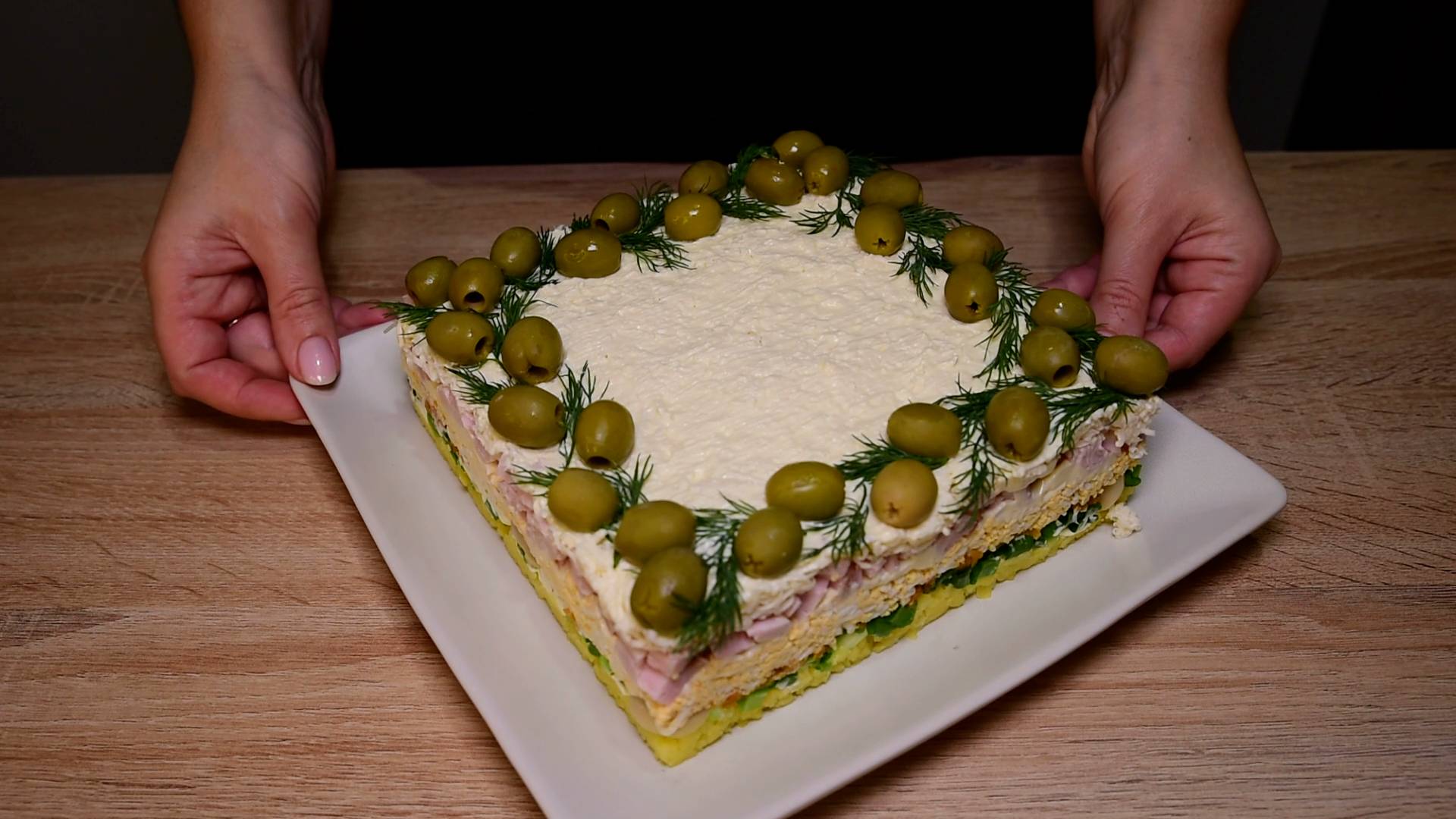 Салат "Белый принц". Праздничный салат