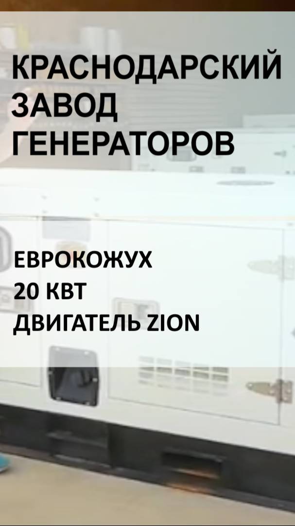 Дизельный генератор 20 кВт на двигателе Zion в еврокожухе обзор #генератор #технозион #обзор