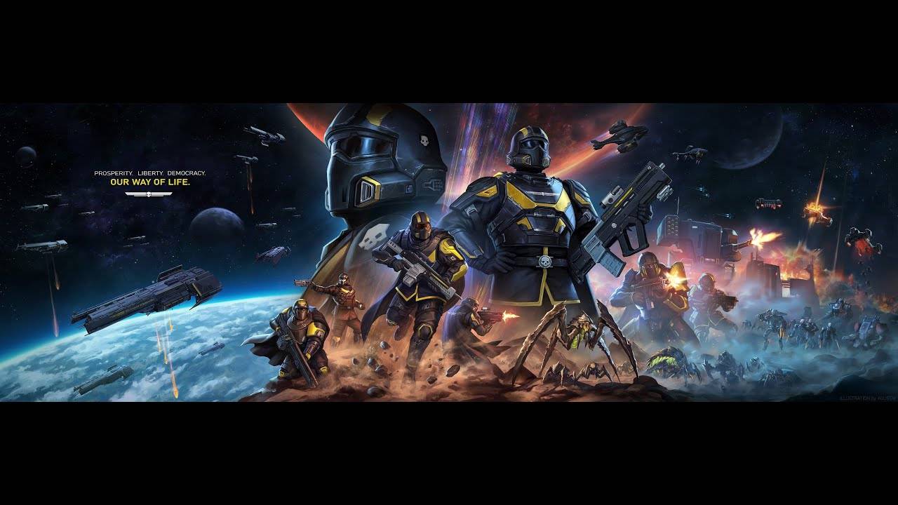 Helldivers 2. Родственники терминатора быкуют.