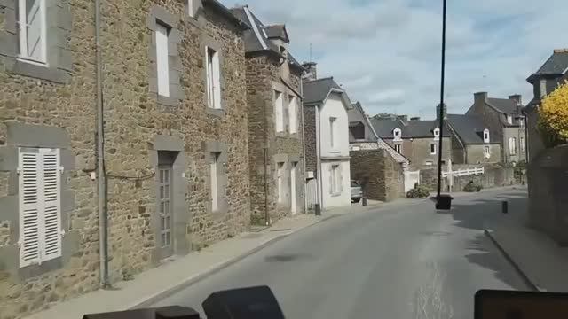 Франция, Бретань - вид из окна автобуса.