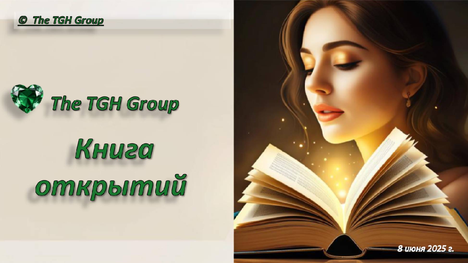 The TGH Group. Книга открытий. Русская поп музыка. Лучшее. Хит 2025. Авторская.