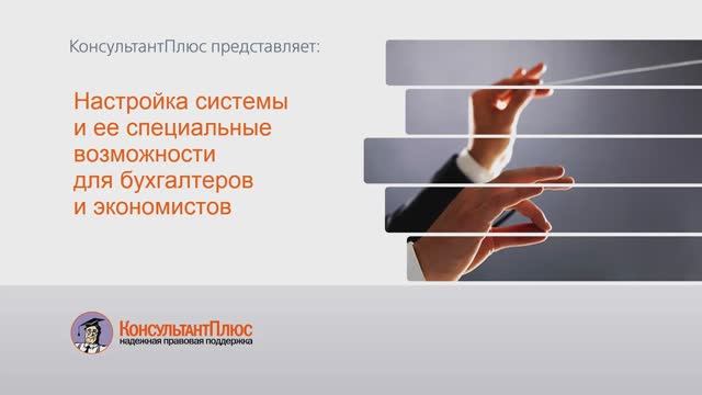 Настройка системы и ее специальные возможности для бухгалтеров и экономистов