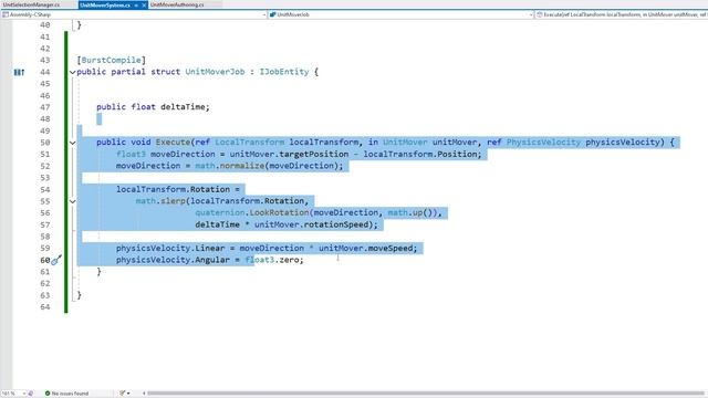18 Move_Job_System Learn Unity DOTS! (FREE Tutorial Course)