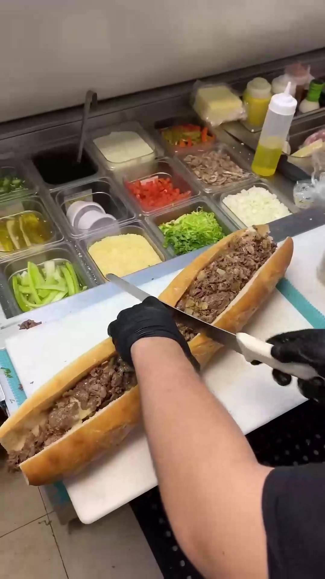 БОЛЬШОЙ сырный бифштекс в батоне