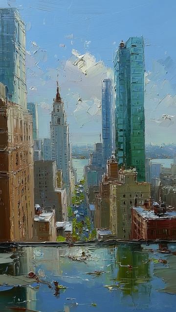 На крыше (картина #964) / Арт-студия Нормова